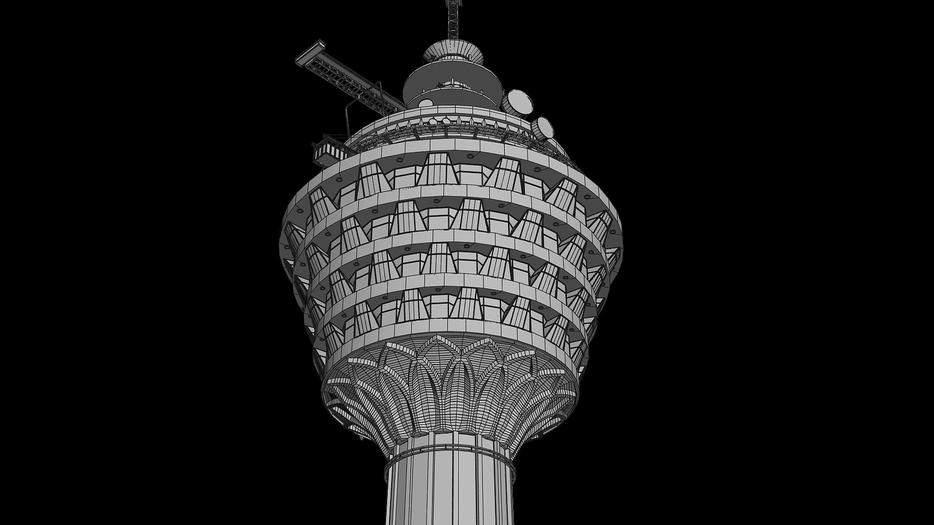 3D Model KL Tower - TurboSquid 1930071