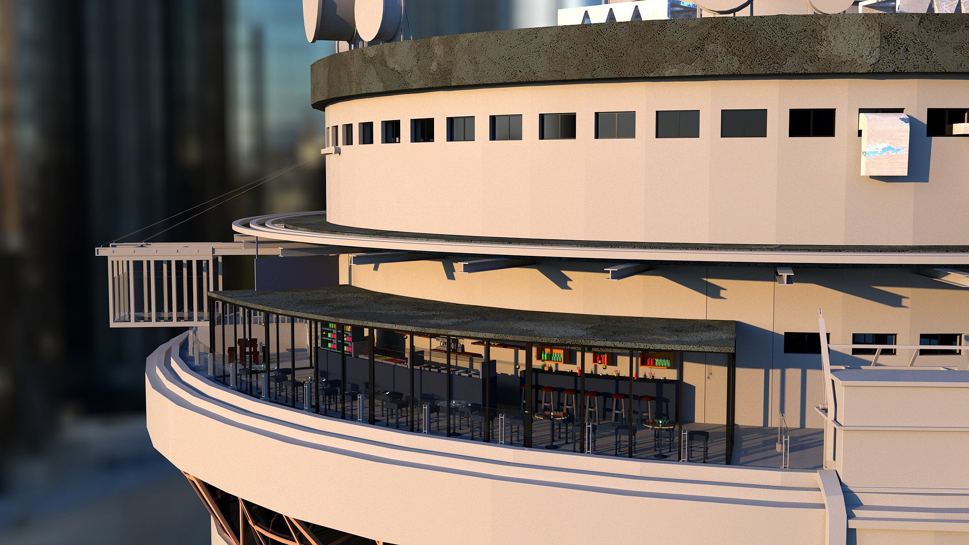 3D Model KL Tower - TurboSquid 1930071