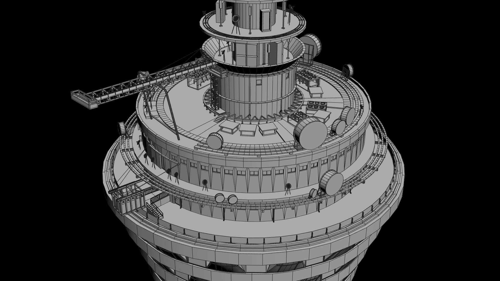 3D Model KL Tower - TurboSquid 1930071