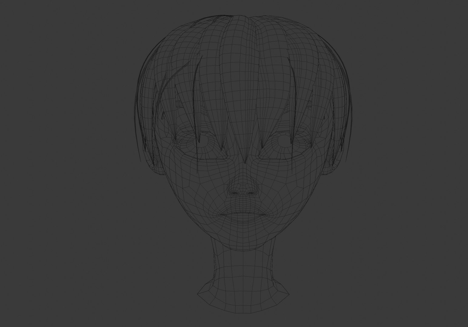 Anime Male Hairstyle 3D - TurboSquid 1930000