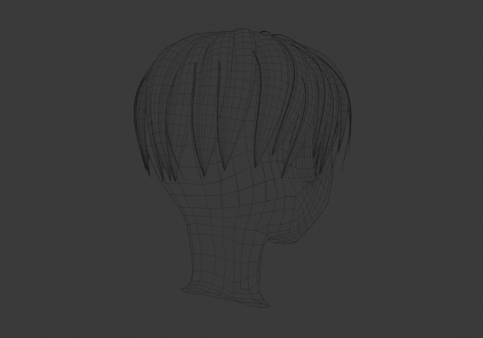 Anime Male Hairstyle 3D - TurboSquid 1930000
