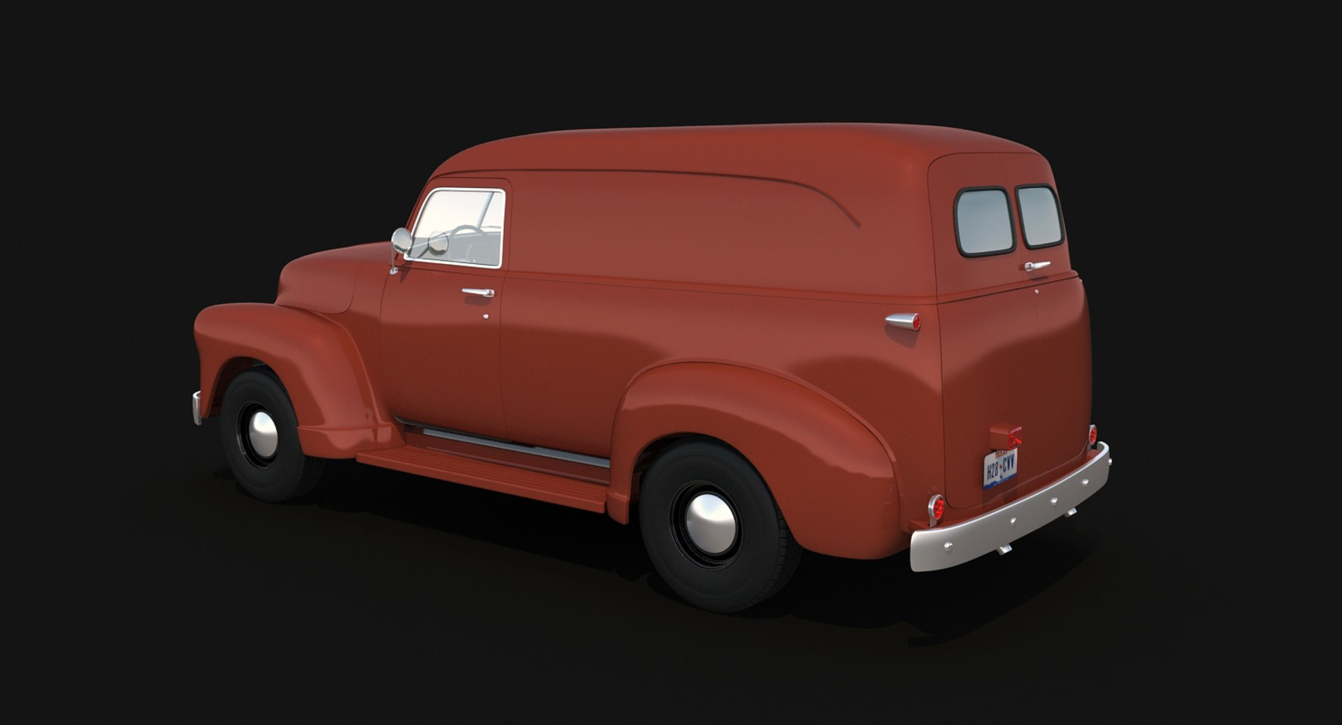 3ds Max Chevy Panel Van 1951