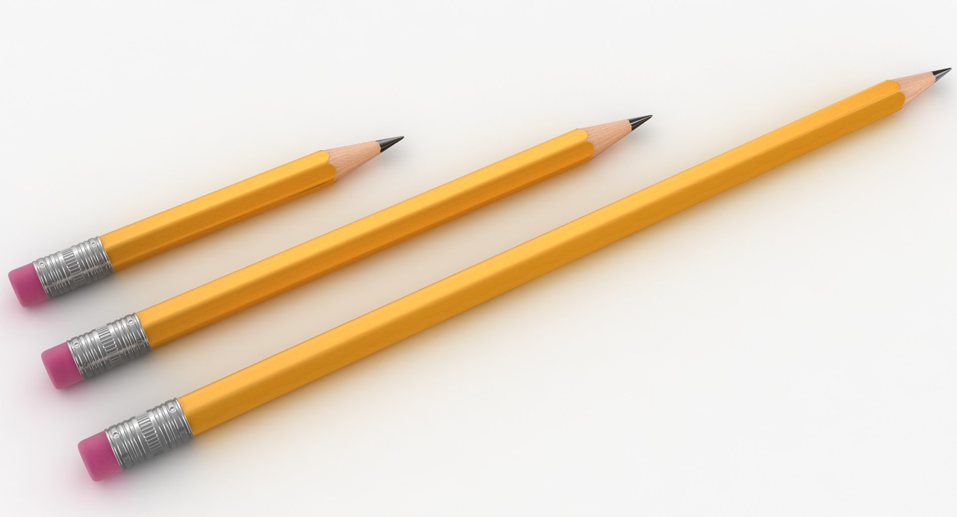 Realistic pencil set model - TurboSquid 1167681