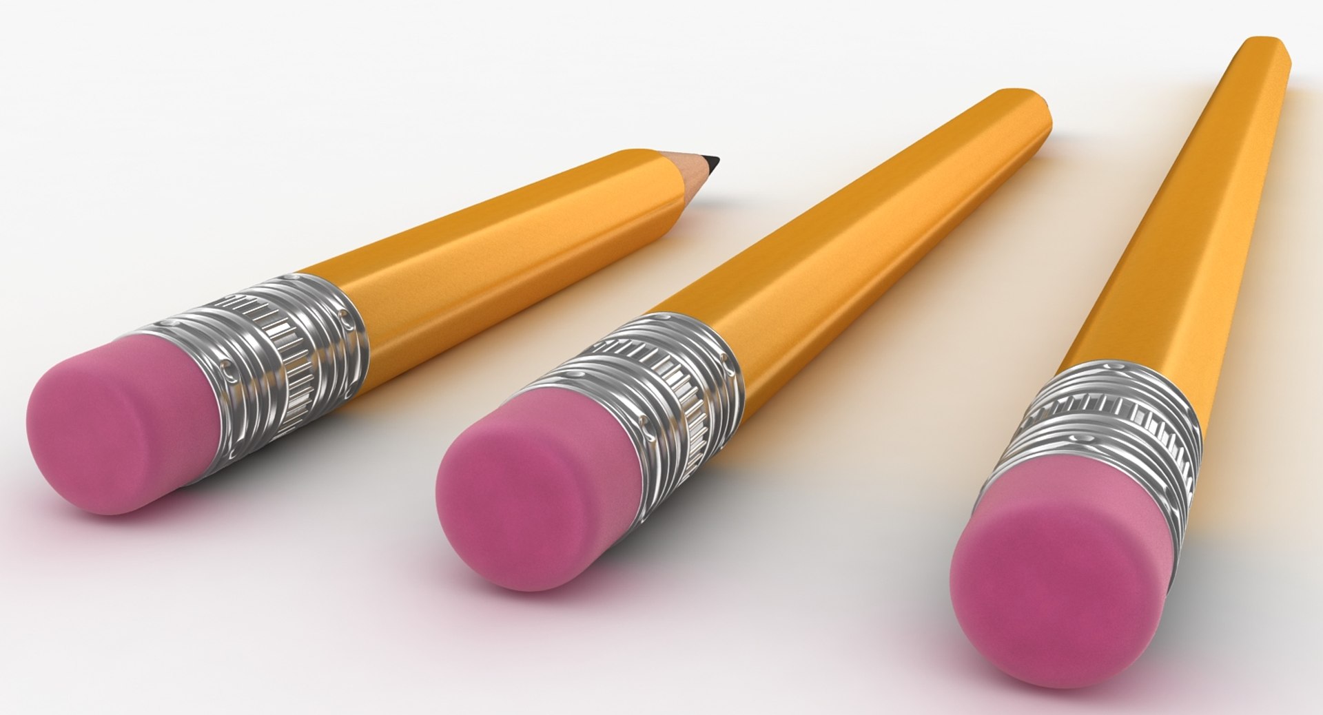 Realistic pencil set model - TurboSquid 1167681