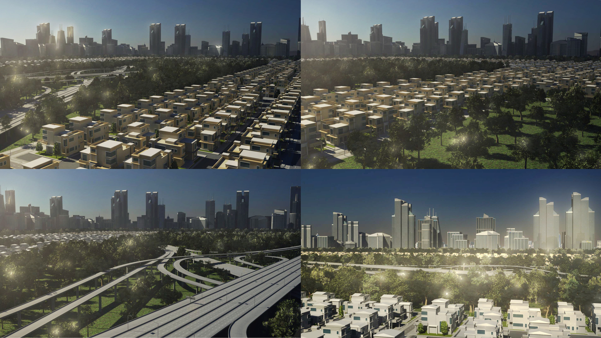 3D Freeway City and Suburbs Collection - TurboSquid 1916492