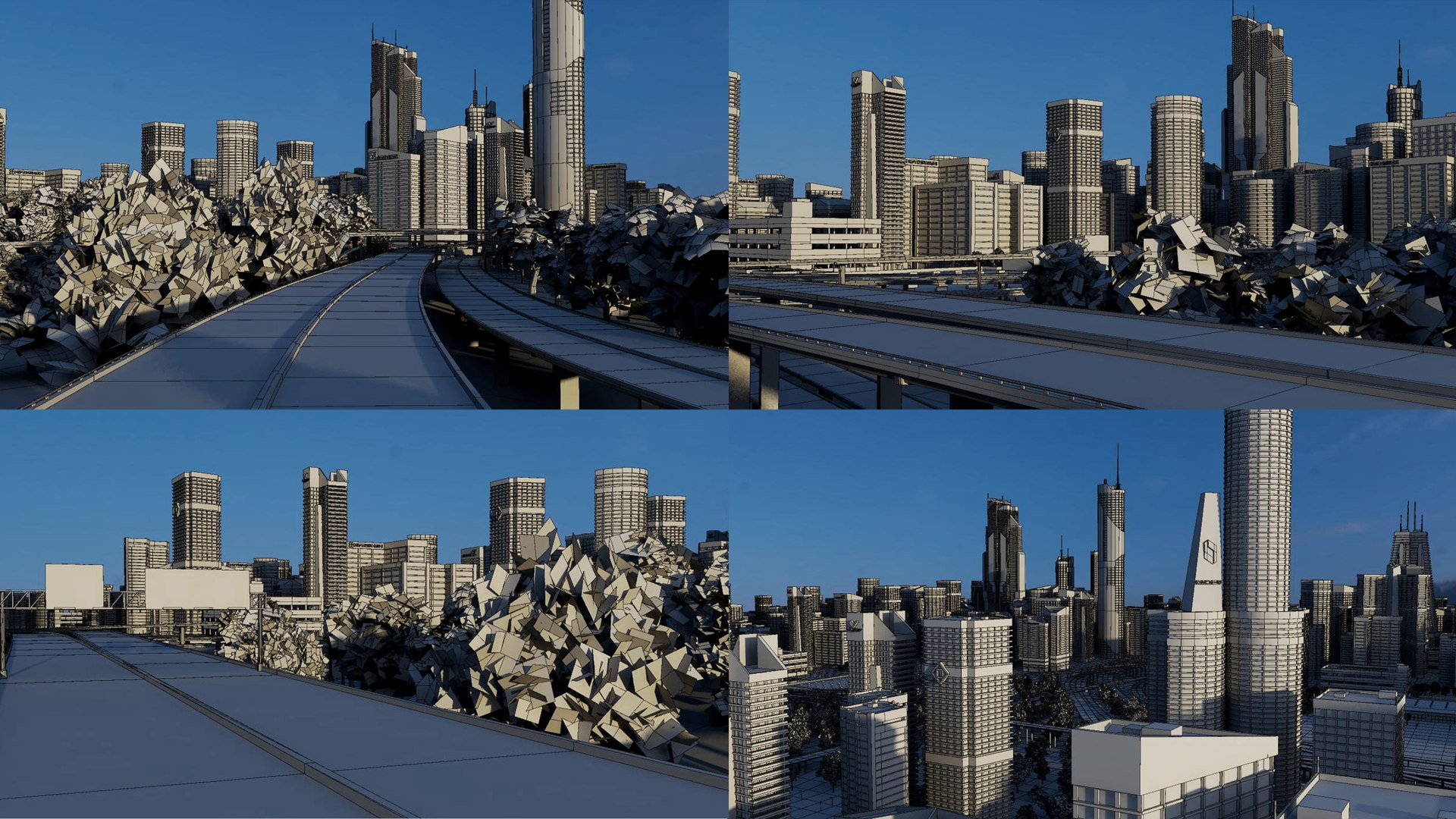 3D Freeway City and Suburbs Collection - TurboSquid 1916492