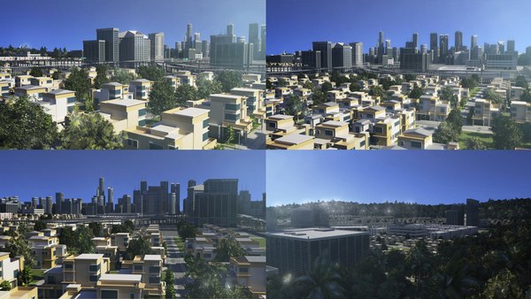 3D Freeway City and Suburbs Collection - TurboSquid 1916492