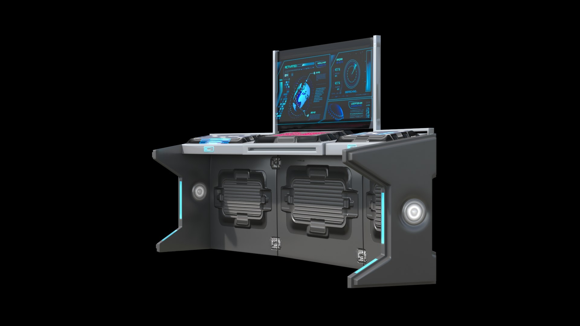 3D Model Sci-fi Desk - TurboSquid 1660965