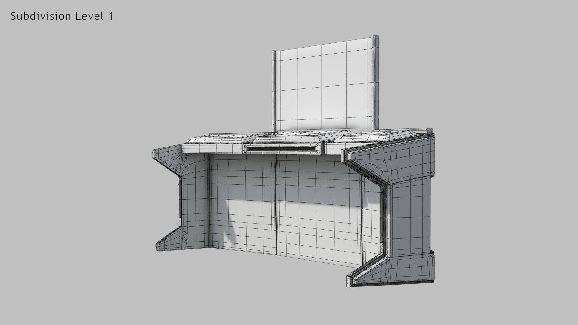 3D model sci-fi desk - TurboSquid 1660965