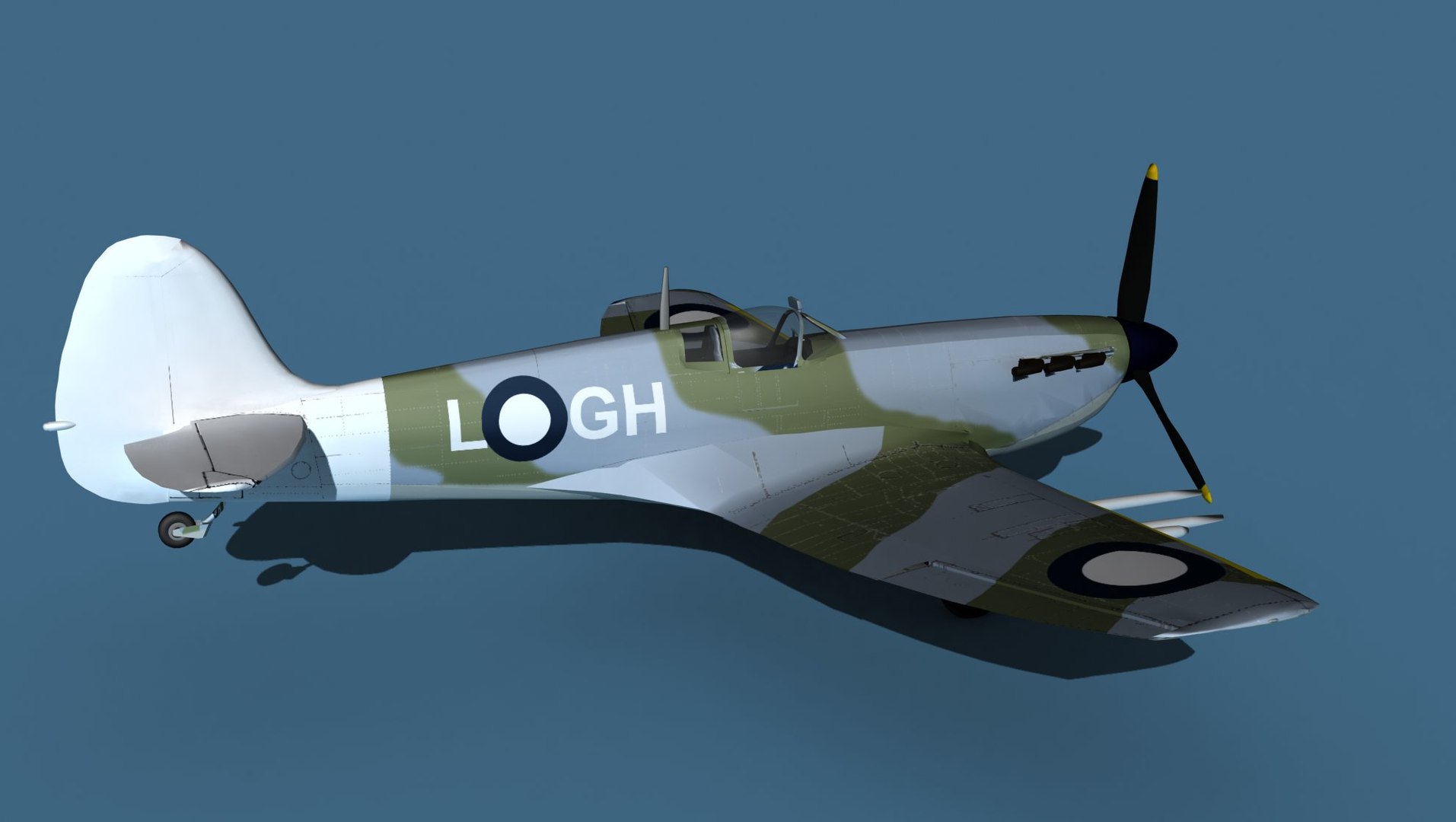 3D Supermarine Spitfire Mk5C V08 RAAF Model - TurboSquid 1925112