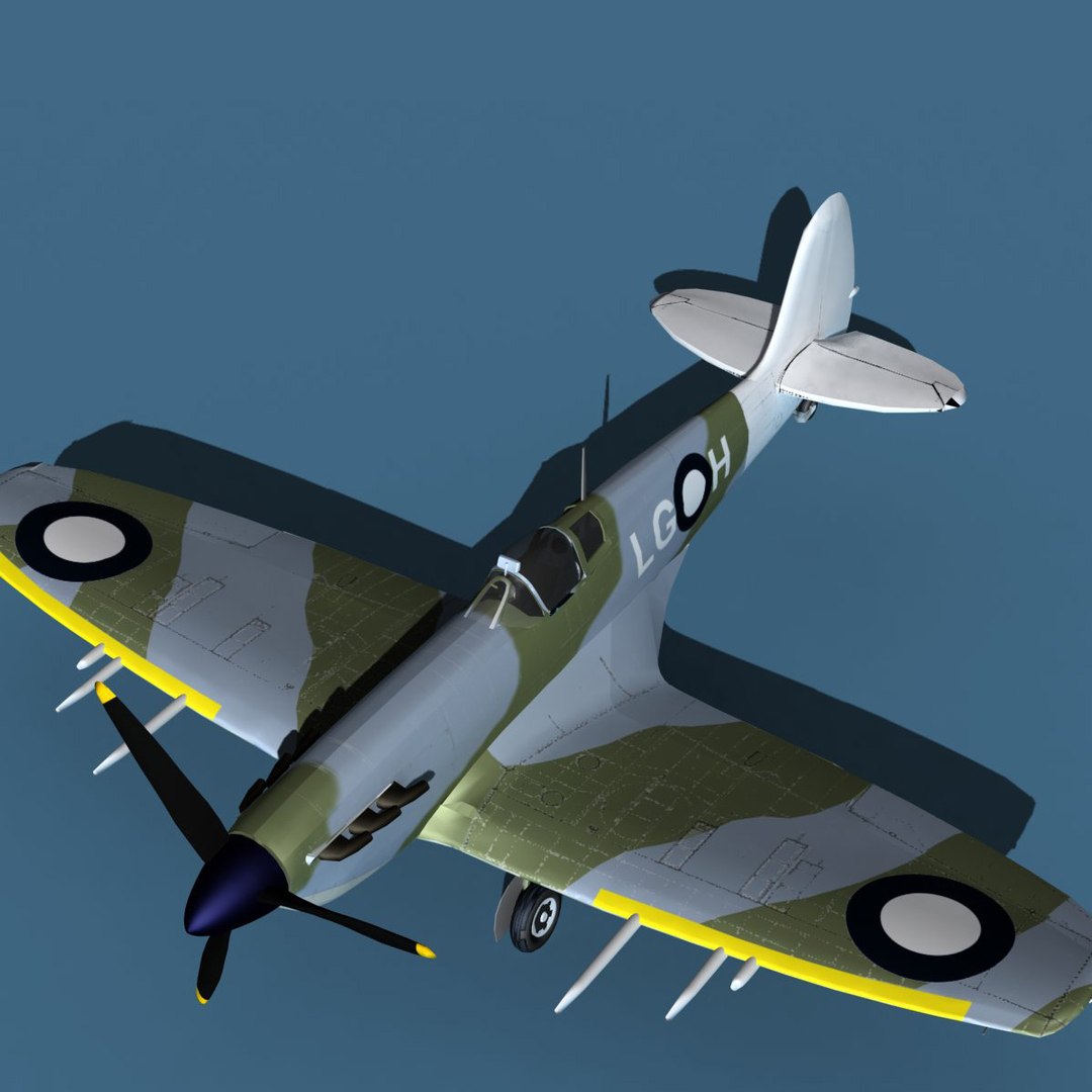 3D Supermarine Spitfire Mk5C V08 RAAF Model - TurboSquid 1925112