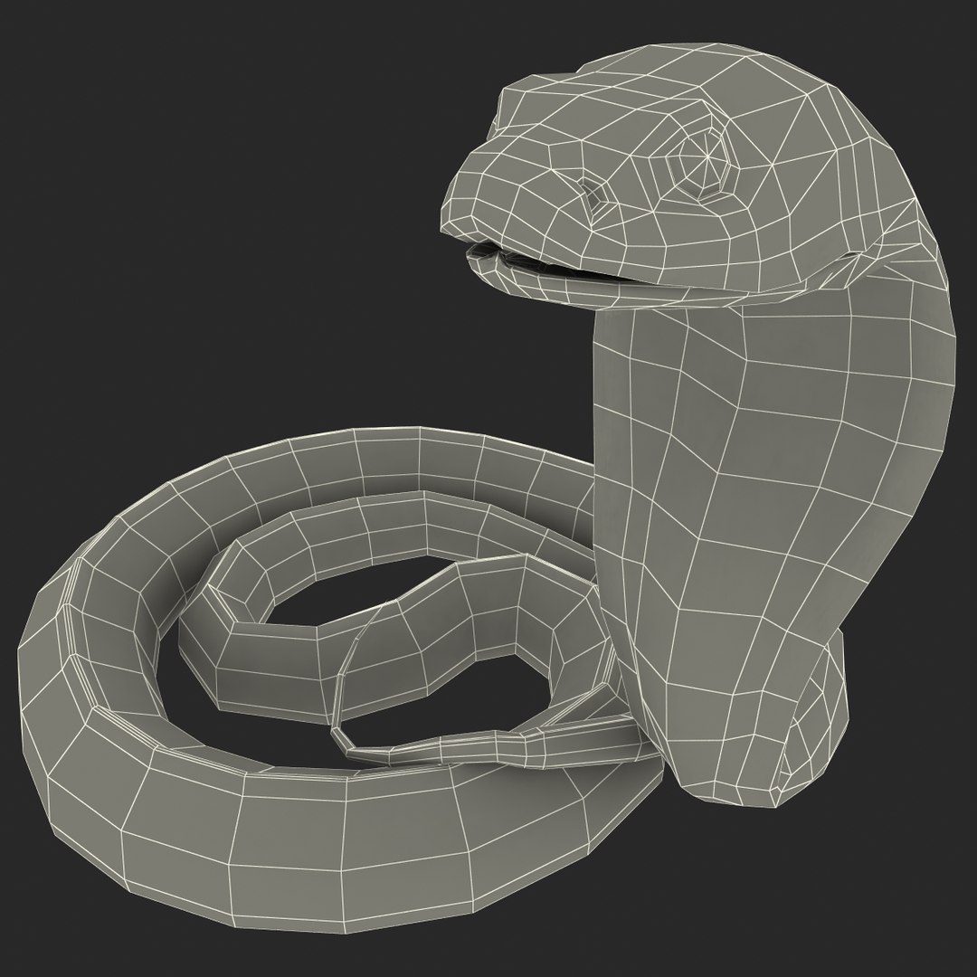 Snake Cobra Pose 2 3d Model