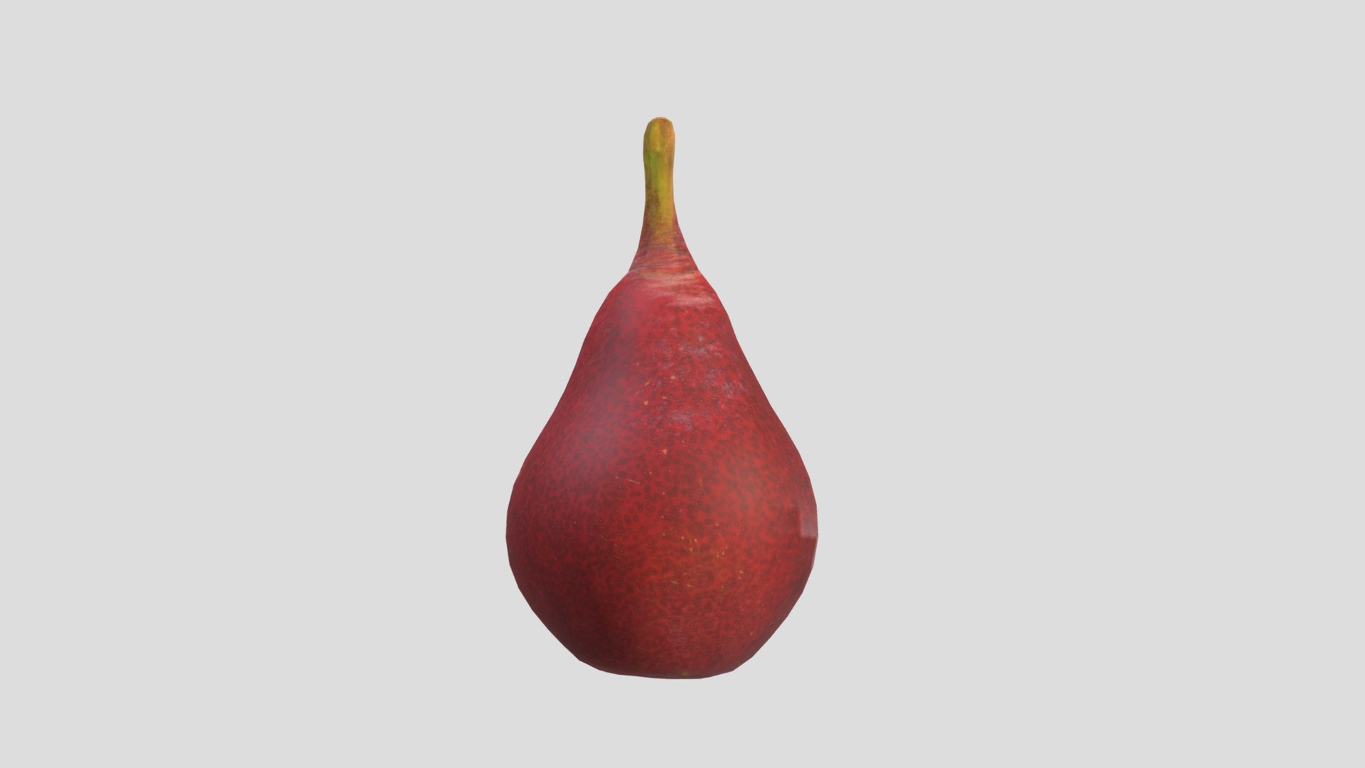 3D Red Pear Low Poly - TurboSquid 2251464