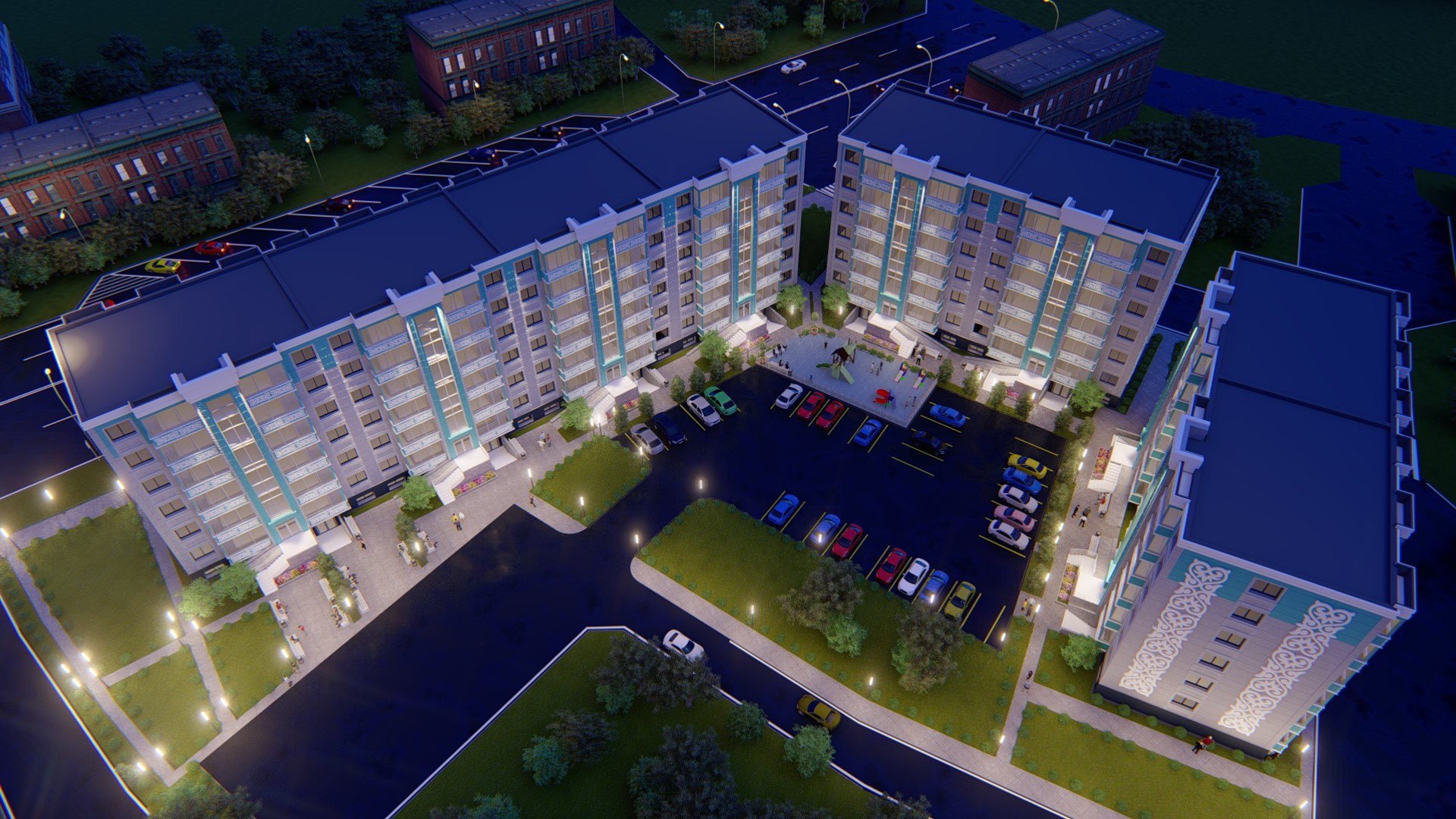 5 Story Building 3D Model - TurboSquid 1476260