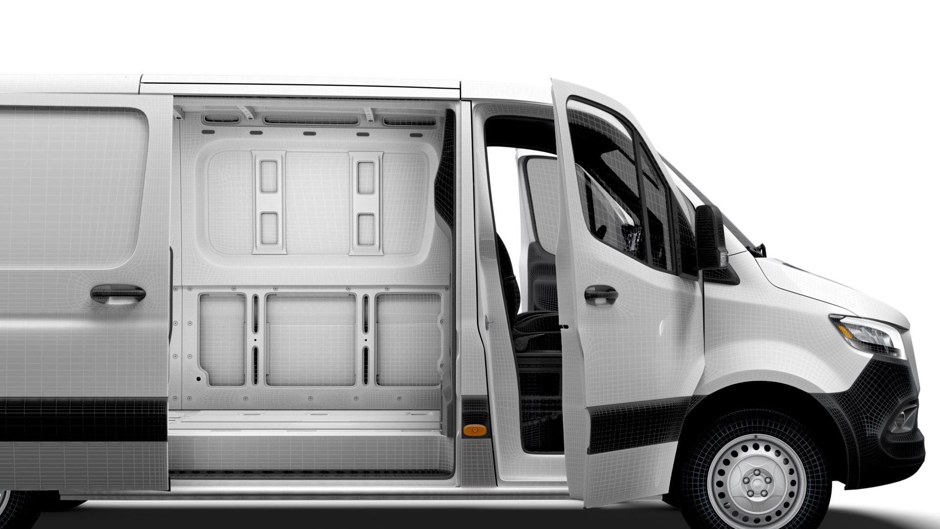 Freightliner Sprinter L2H1 RWD HQ Interior 2024 3D Model - TurboSquid ...