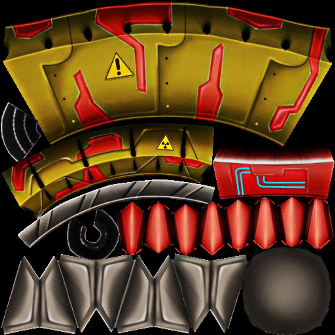 Jetpack Red Yellow C4d