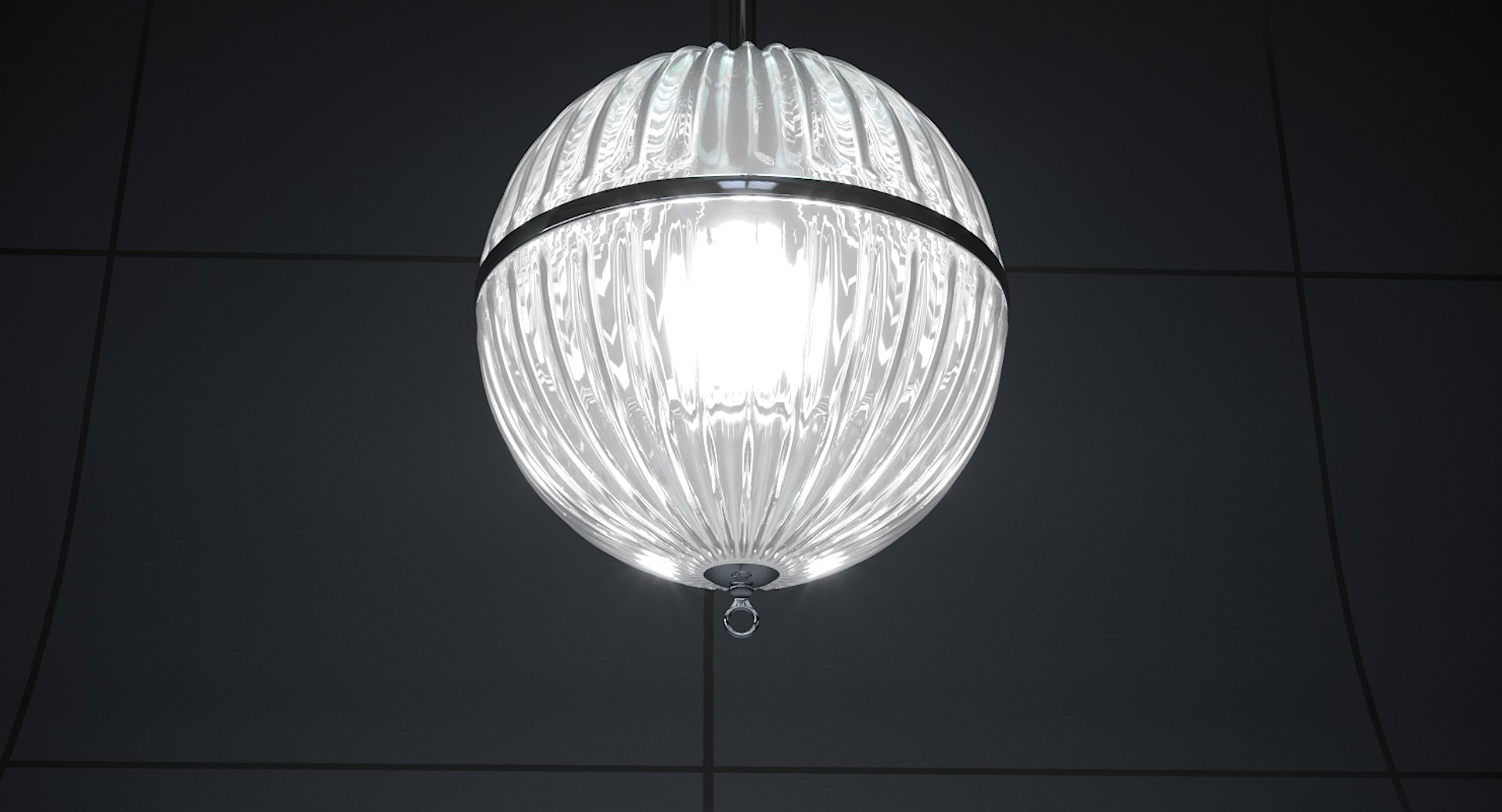 3D Model Cyan Globe Pendant Lighting - TurboSquid 1205216