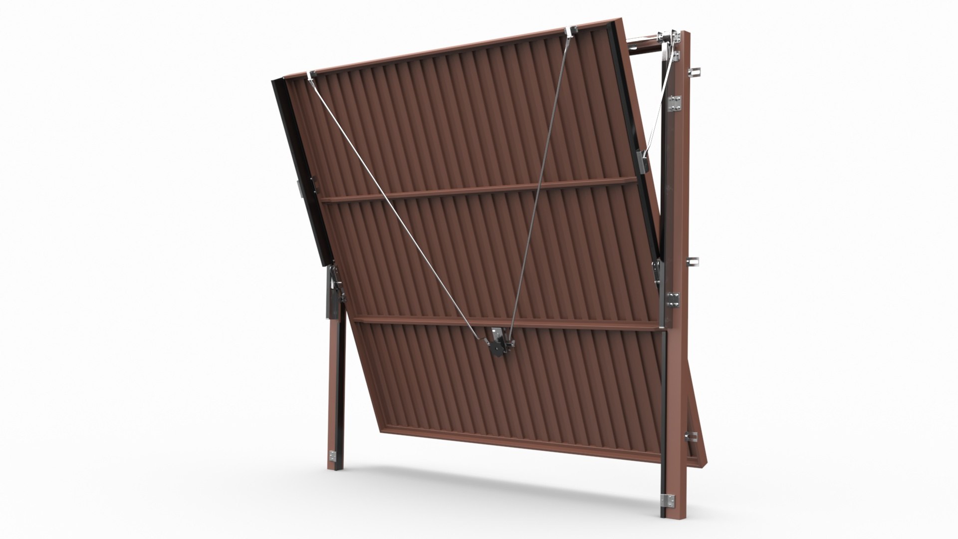 3D Model Folding Automatic Garage Door Rigged - TurboSquid 2326345