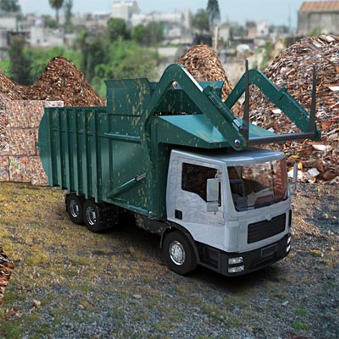 Landfill Trucks 3d Model