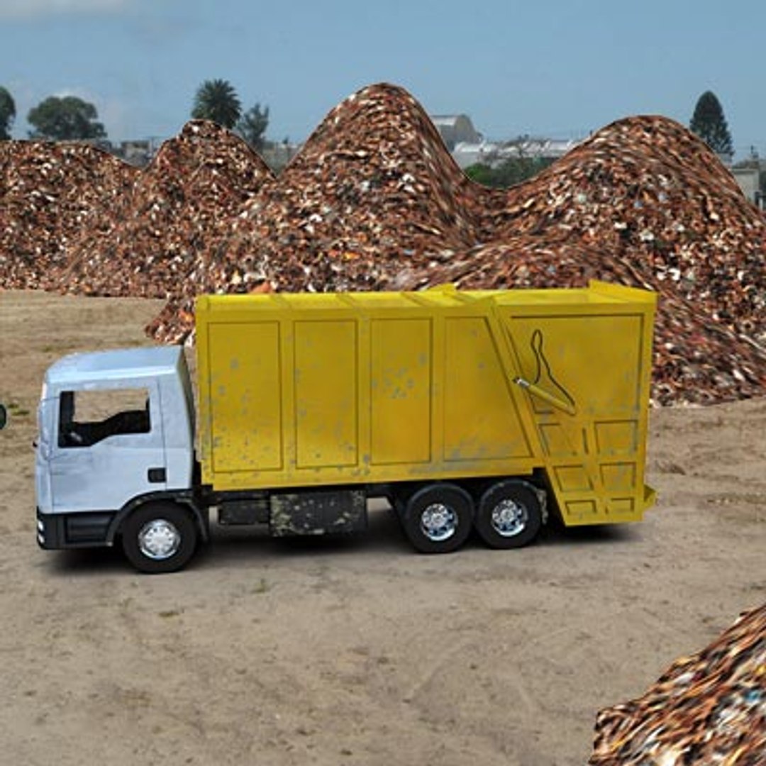 Landfill Trucks 3d Model