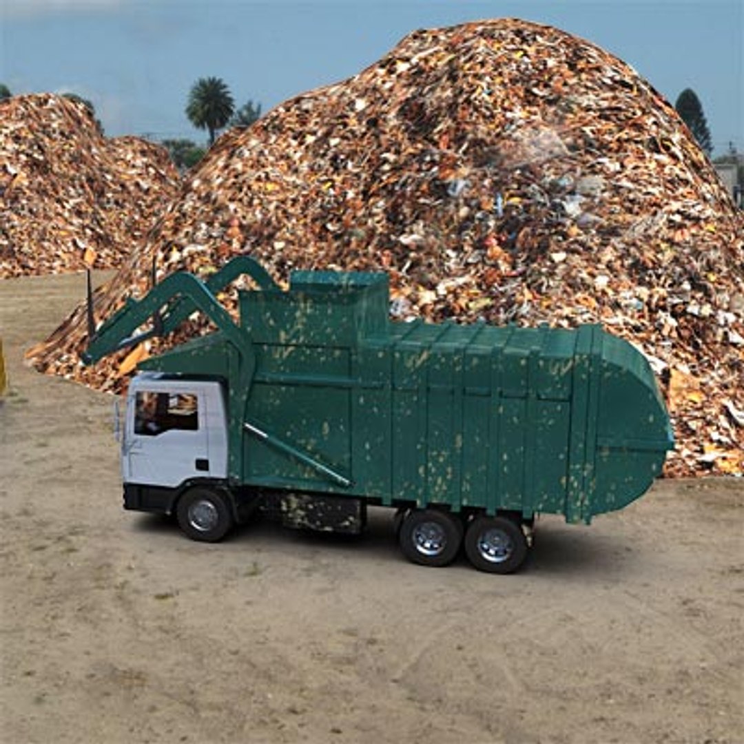 Landfill Trucks 3d Model