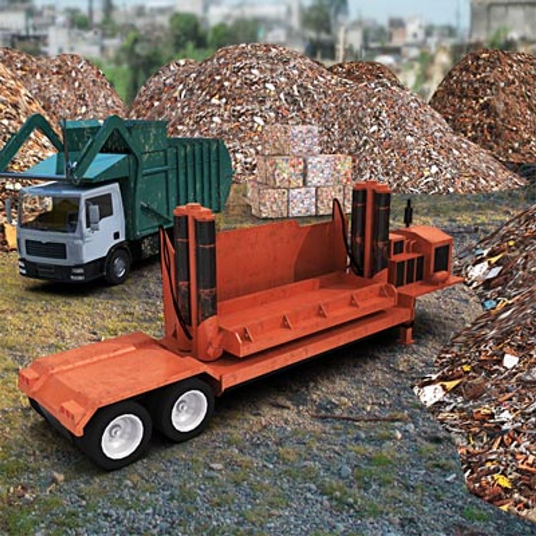 Landfill Trucks 3d Model