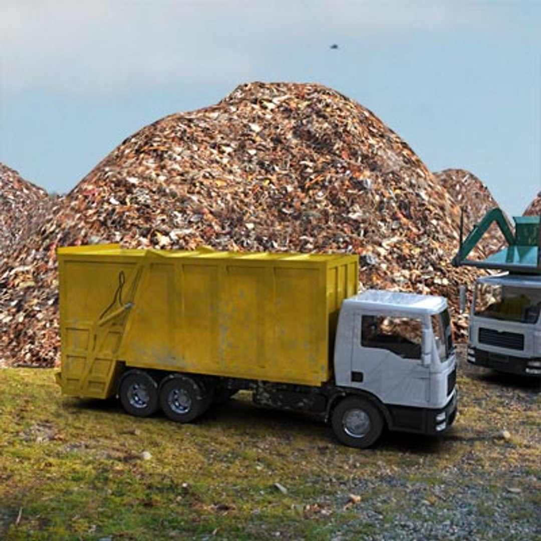 Landfill Trucks 3d Model