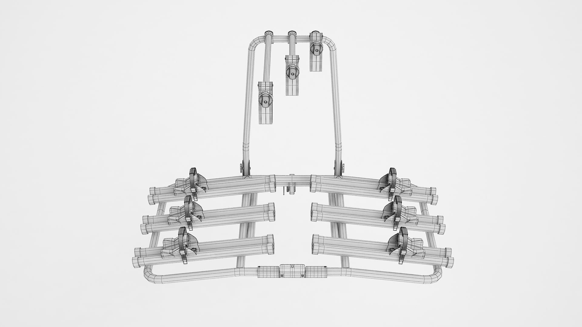 3D Model Platform 3 Bike Hitch Mount Carrier 02 - TurboSquid 1800306