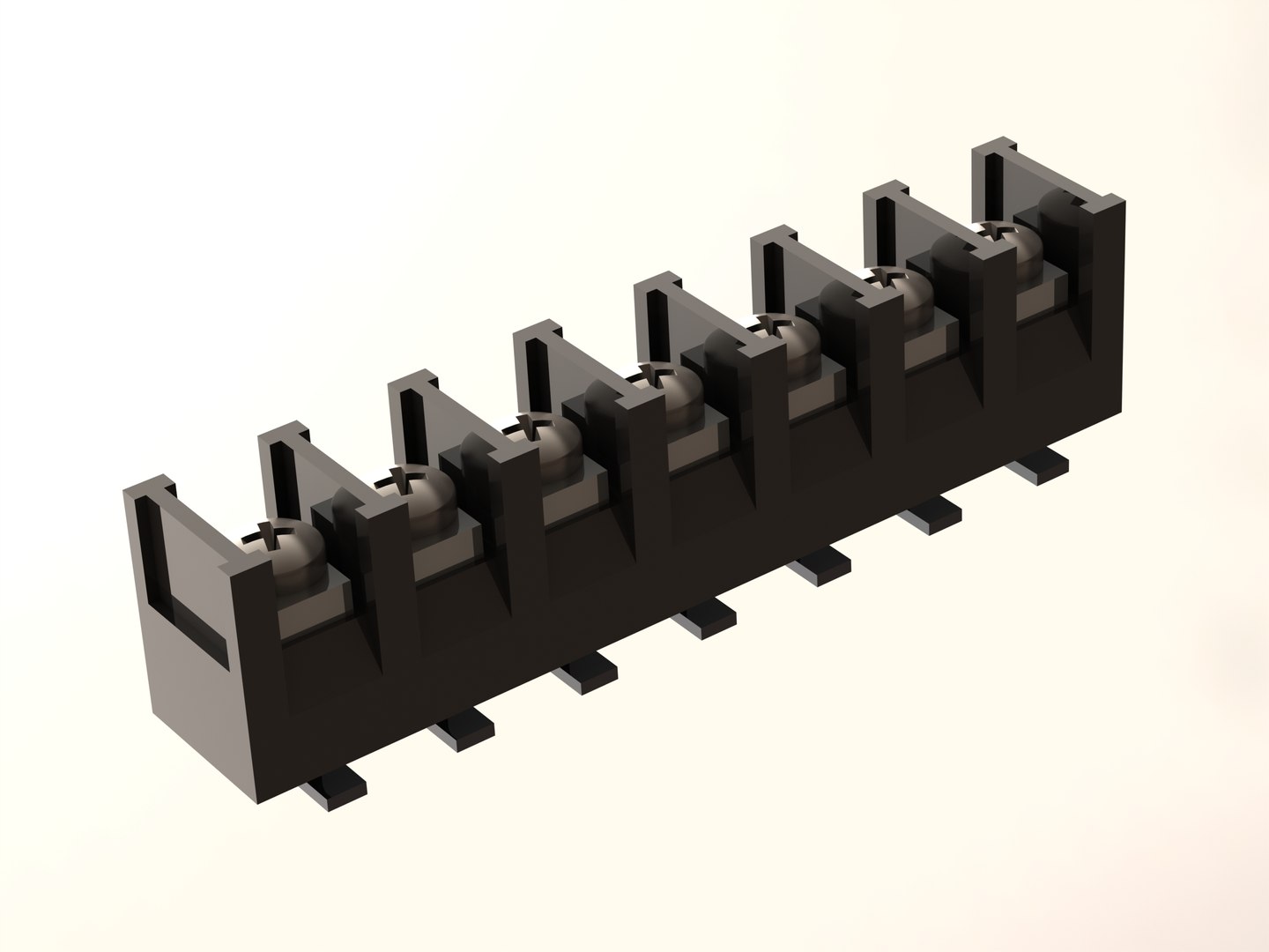 Barrier Type Terminal Block Model - TurboSquid 2176466