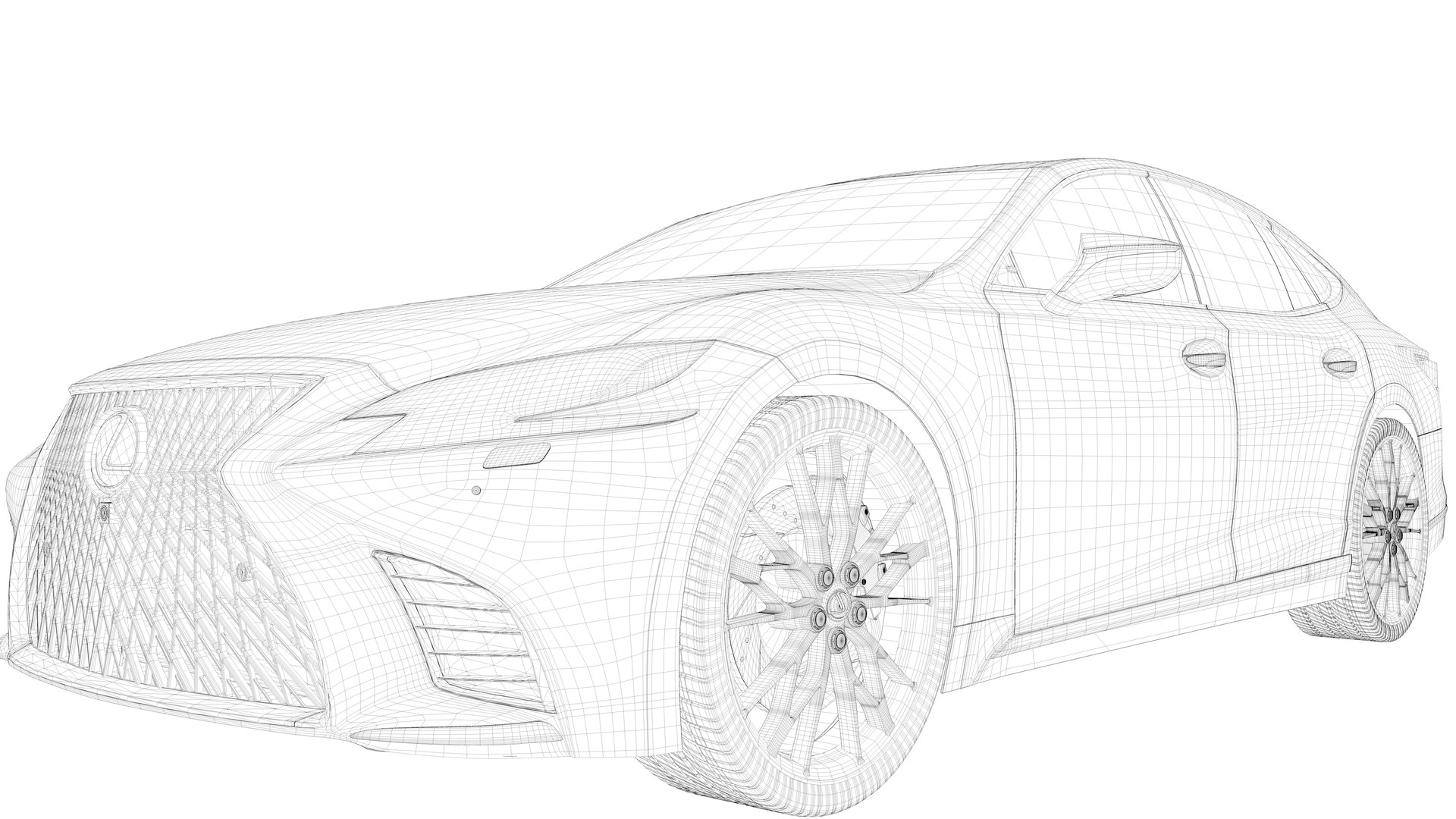 3D Realistic Lexus Ls 500 - TurboSquid 1411501