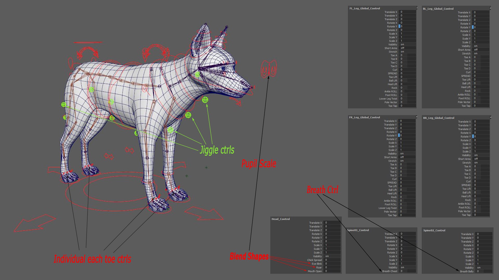Black Timber Wolf Fur Animated 3D Model - TurboSquid 1995803
