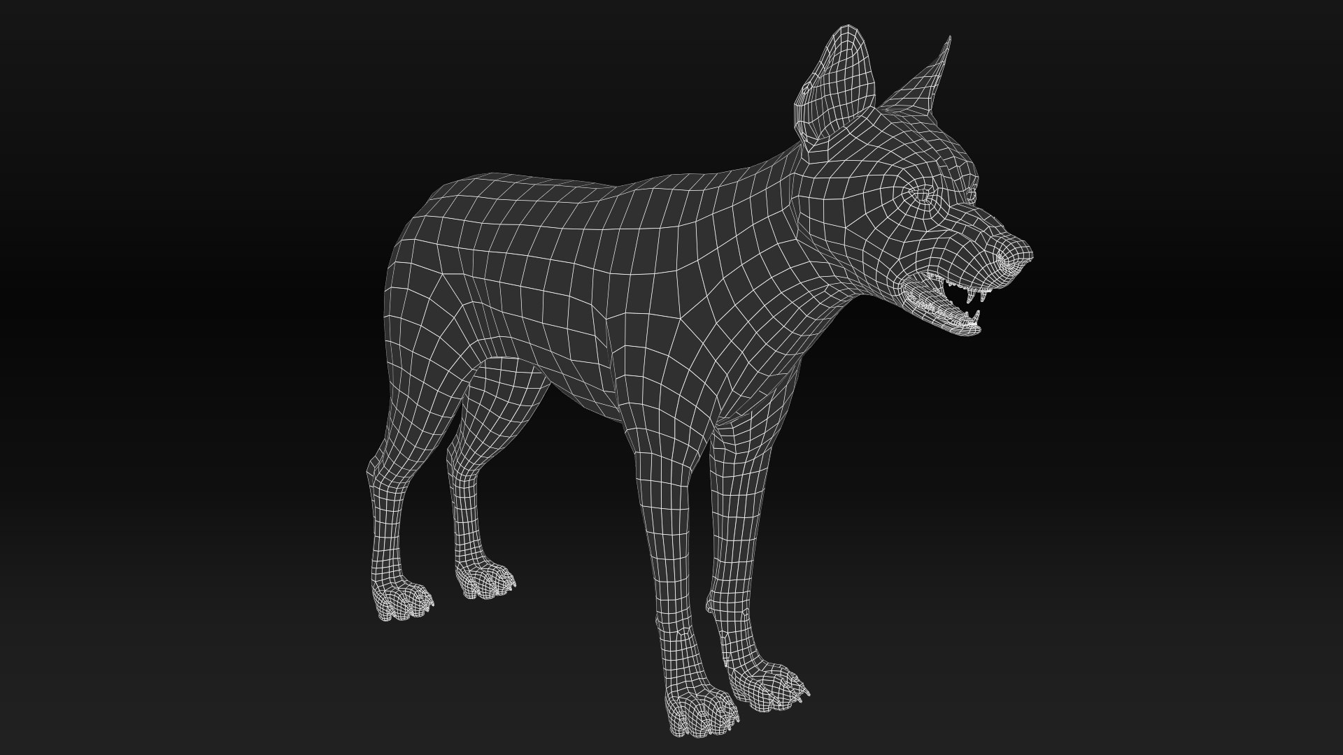 Black Timber Wolf Fur Animated 3D Model - TurboSquid 1995803
