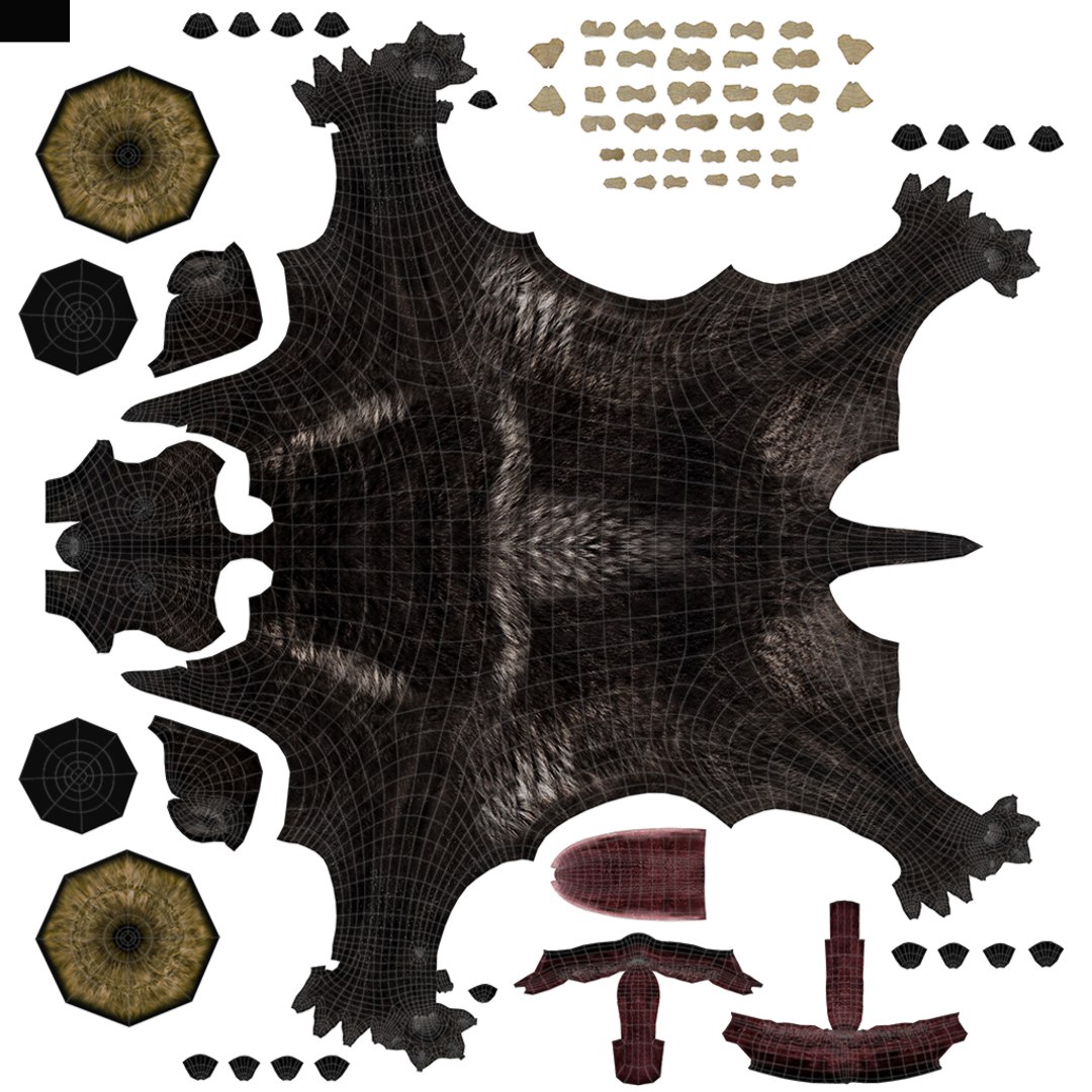 Black Timber Wolf Fur Animated 3D Model - TurboSquid 1995803