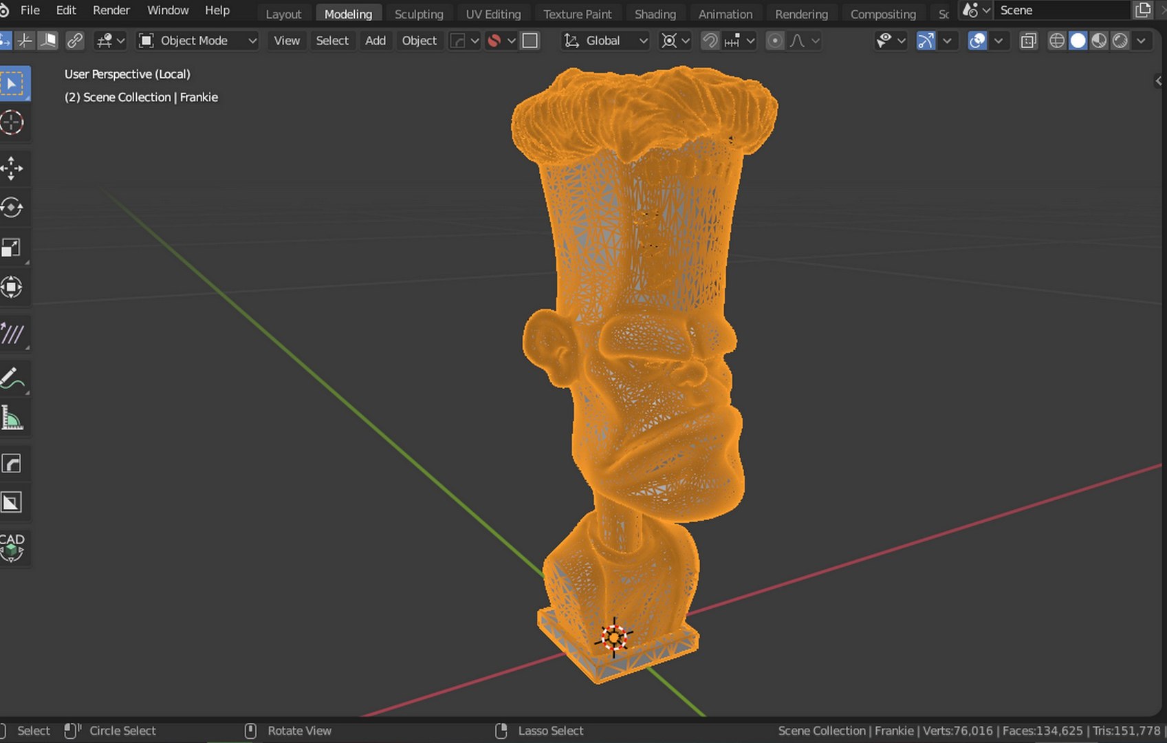 3D Model Frankie In Model Blender - TurboSquid 2135390