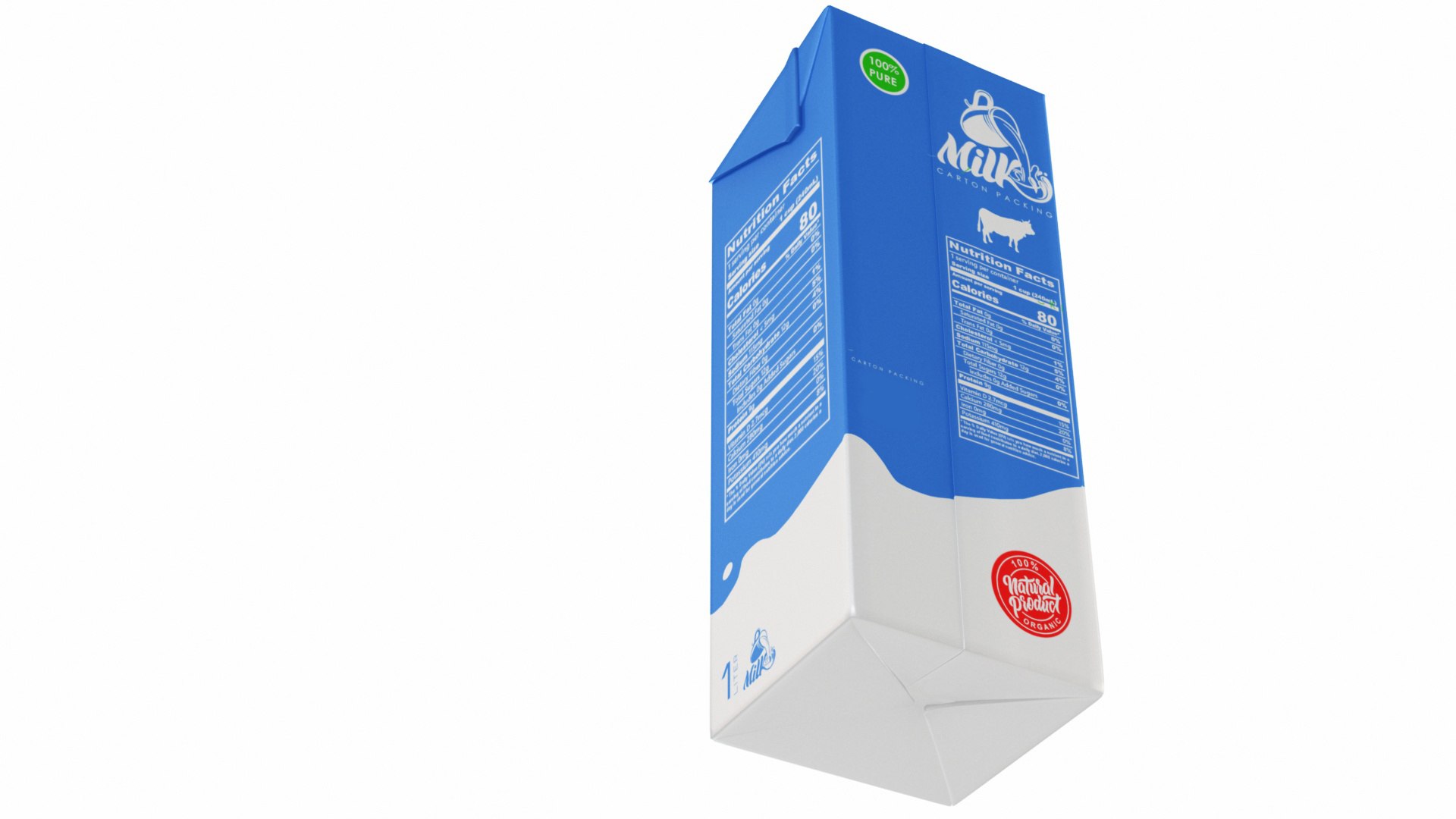 3D Model Milk Carton Box 4 - TurboSquid 2044041