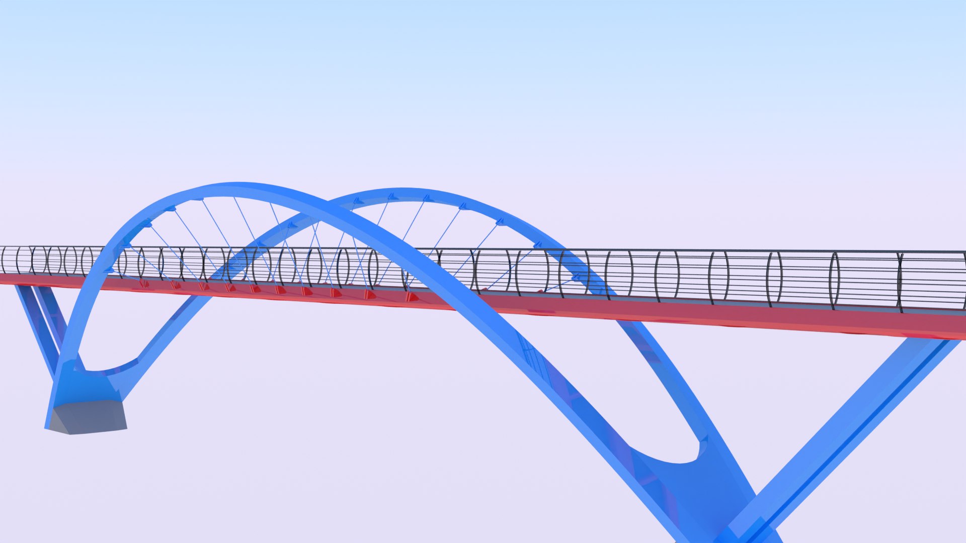 3D Pedestrian Bridge - TurboSquid 2023665