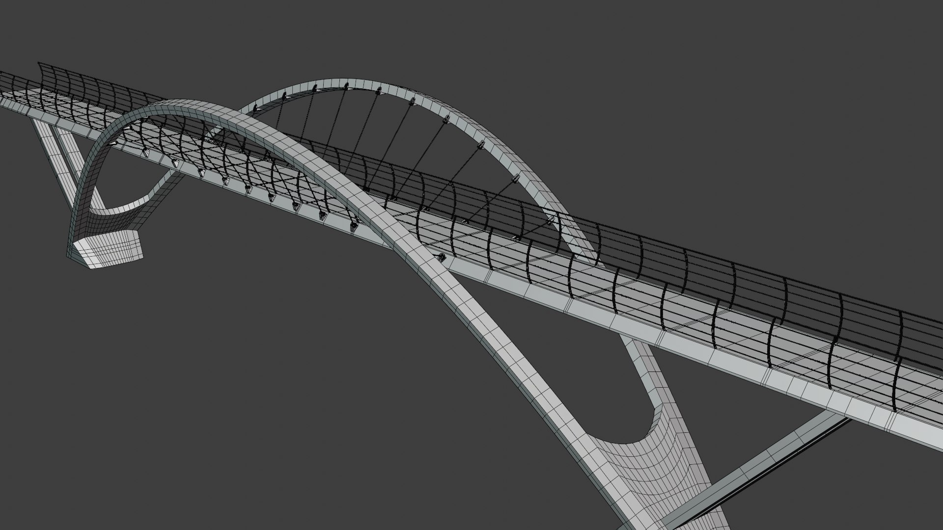 3D Pedestrian Bridge - TurboSquid 2023665