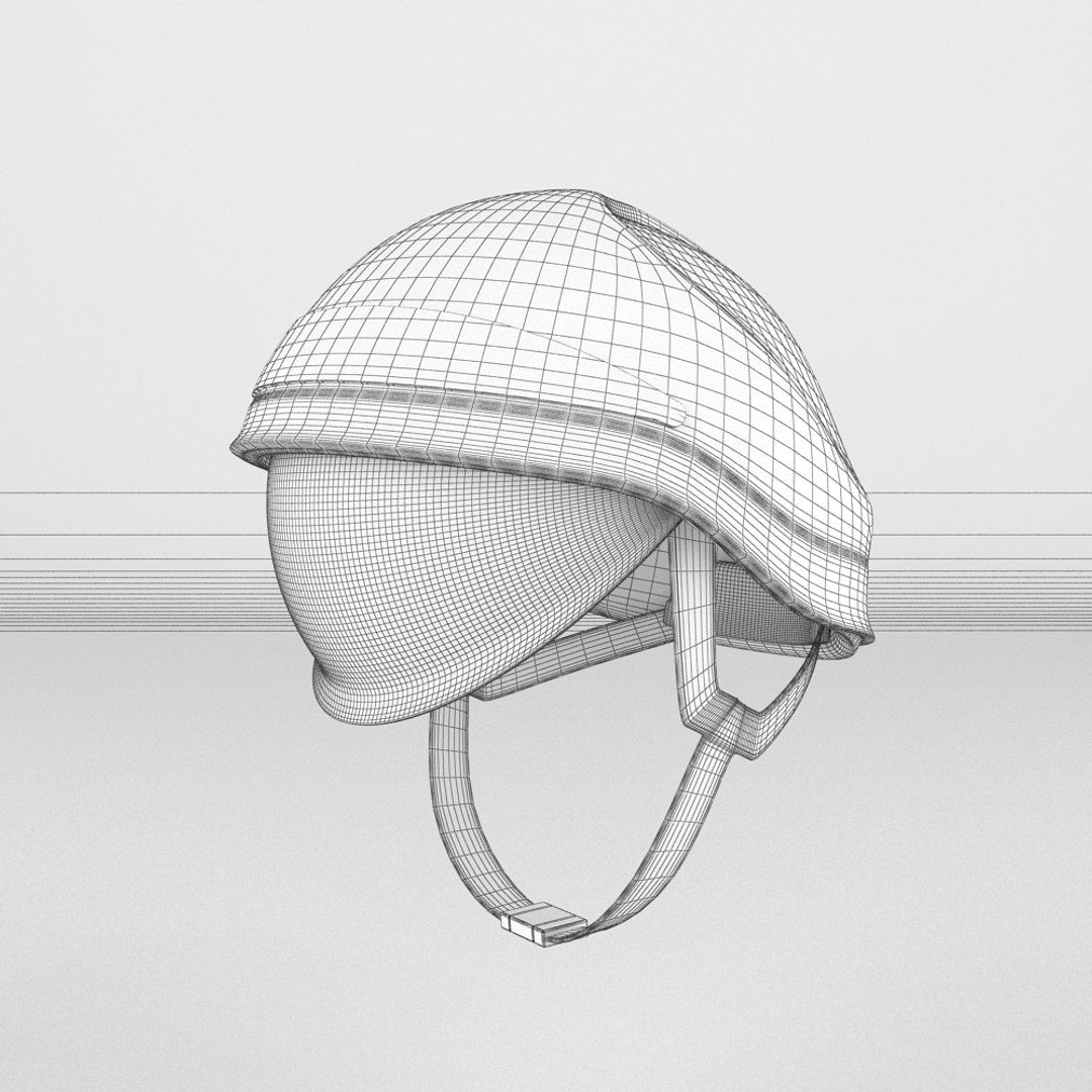 3d model of firefighter helmet