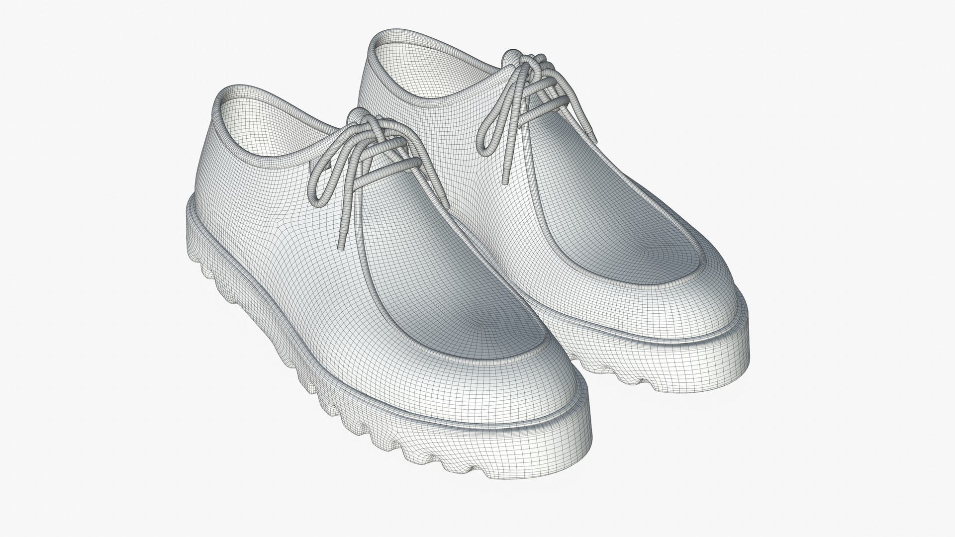 Realistic Yellow Leather Shoes 3D - TurboSquid 1940012