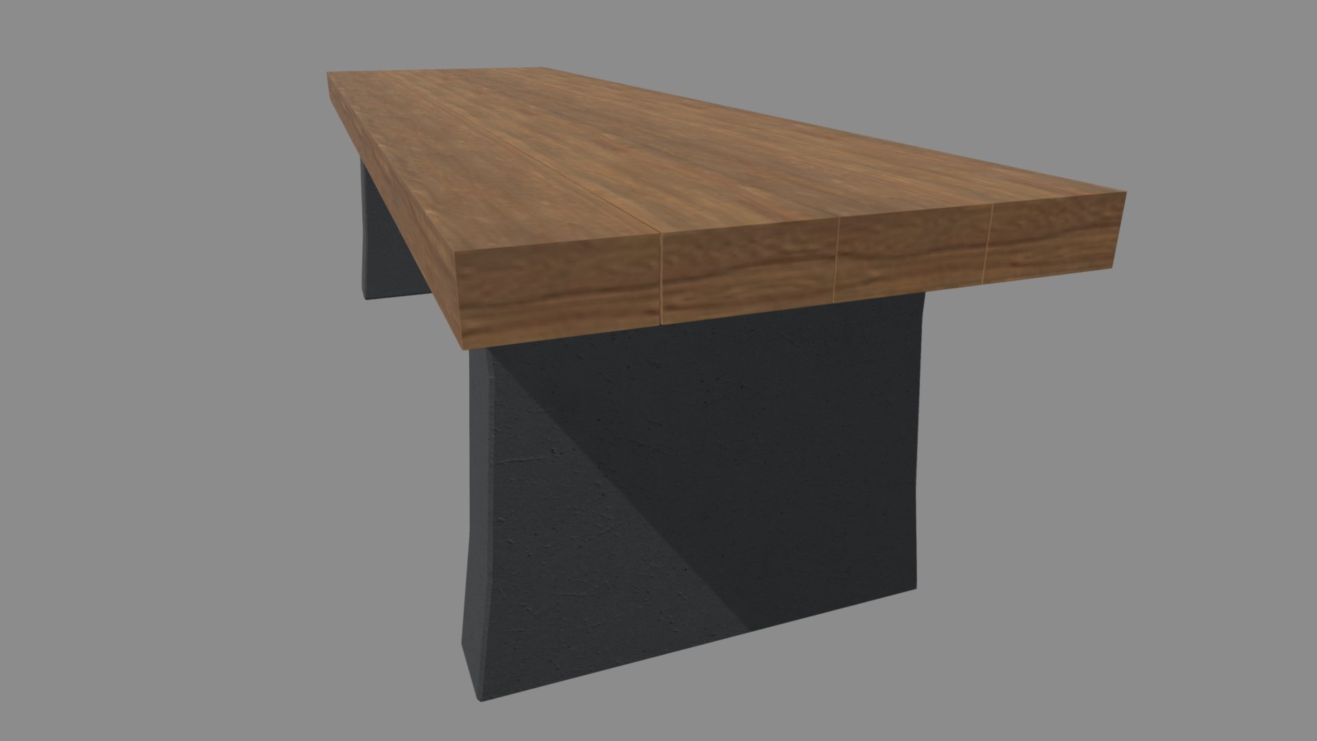 3D Low Poly Bench 02 Model - TurboSquid 2411431