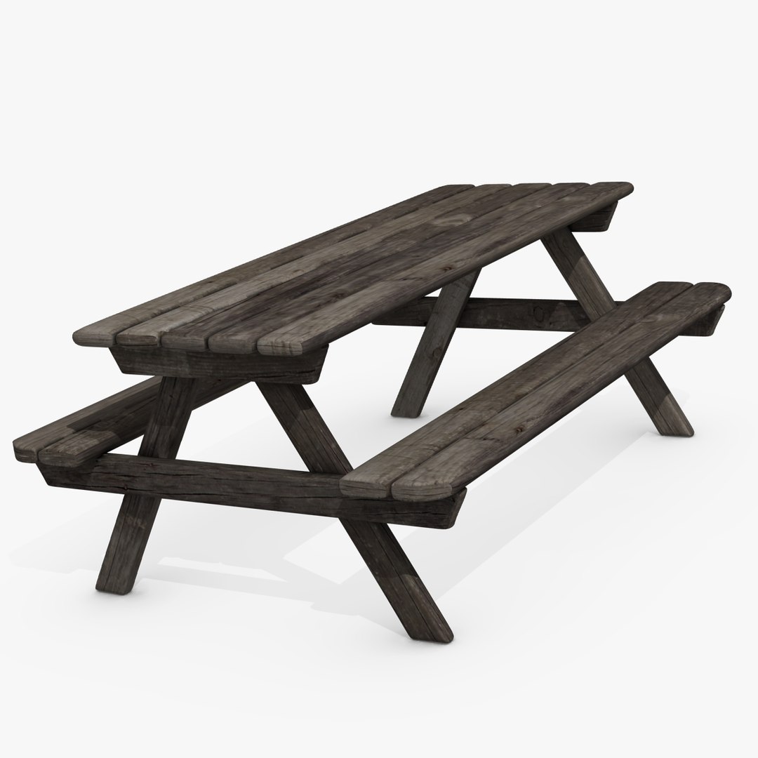 Picnic Table 3d Model