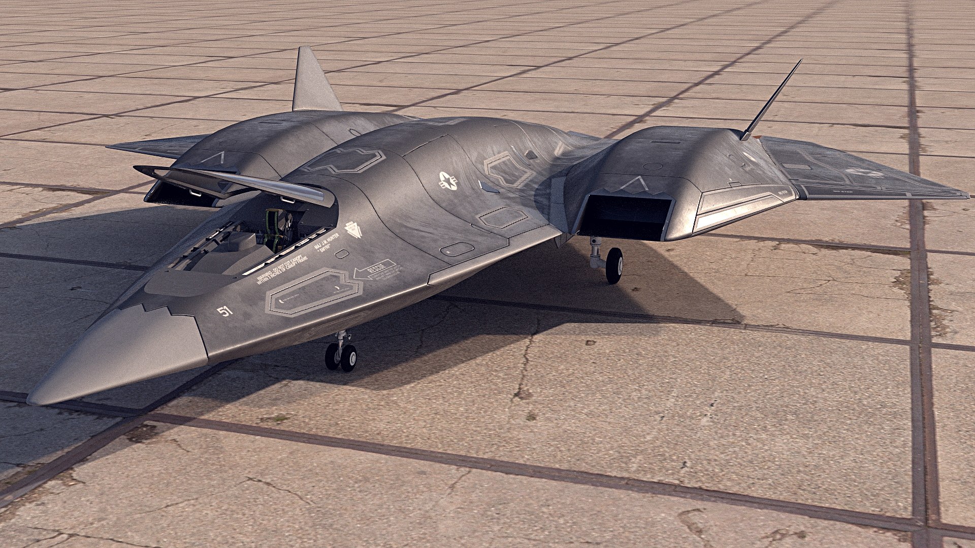 3D Next Generation Fighter - TurboSquid 1948088