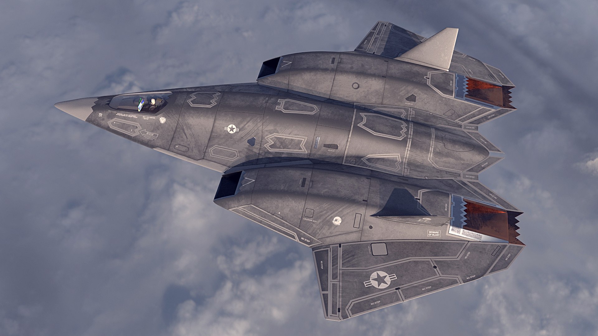 3D Next Generation Fighter - TurboSquid 1948088