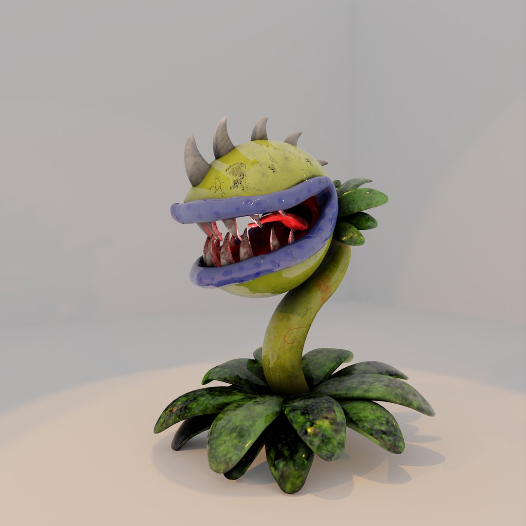 3D Model Chomper Plant Vs Zombie - TurboSquid 2137393