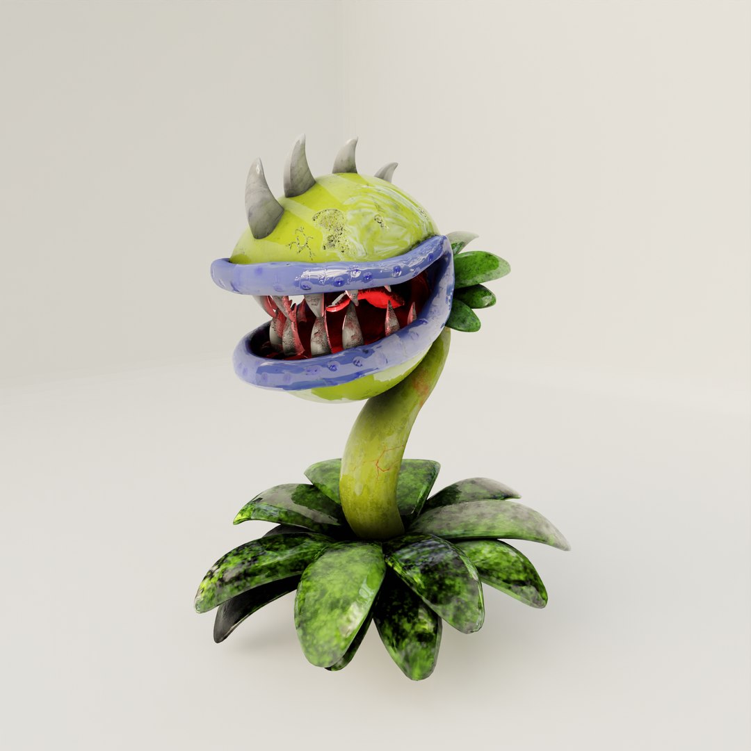 3D Model Chomper Plant Vs Zombie - TurboSquid 2137393