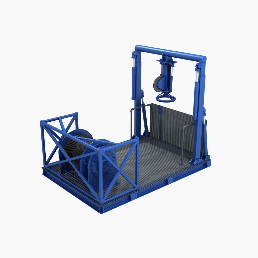 Rov Launch Recovery Systems 3d Max