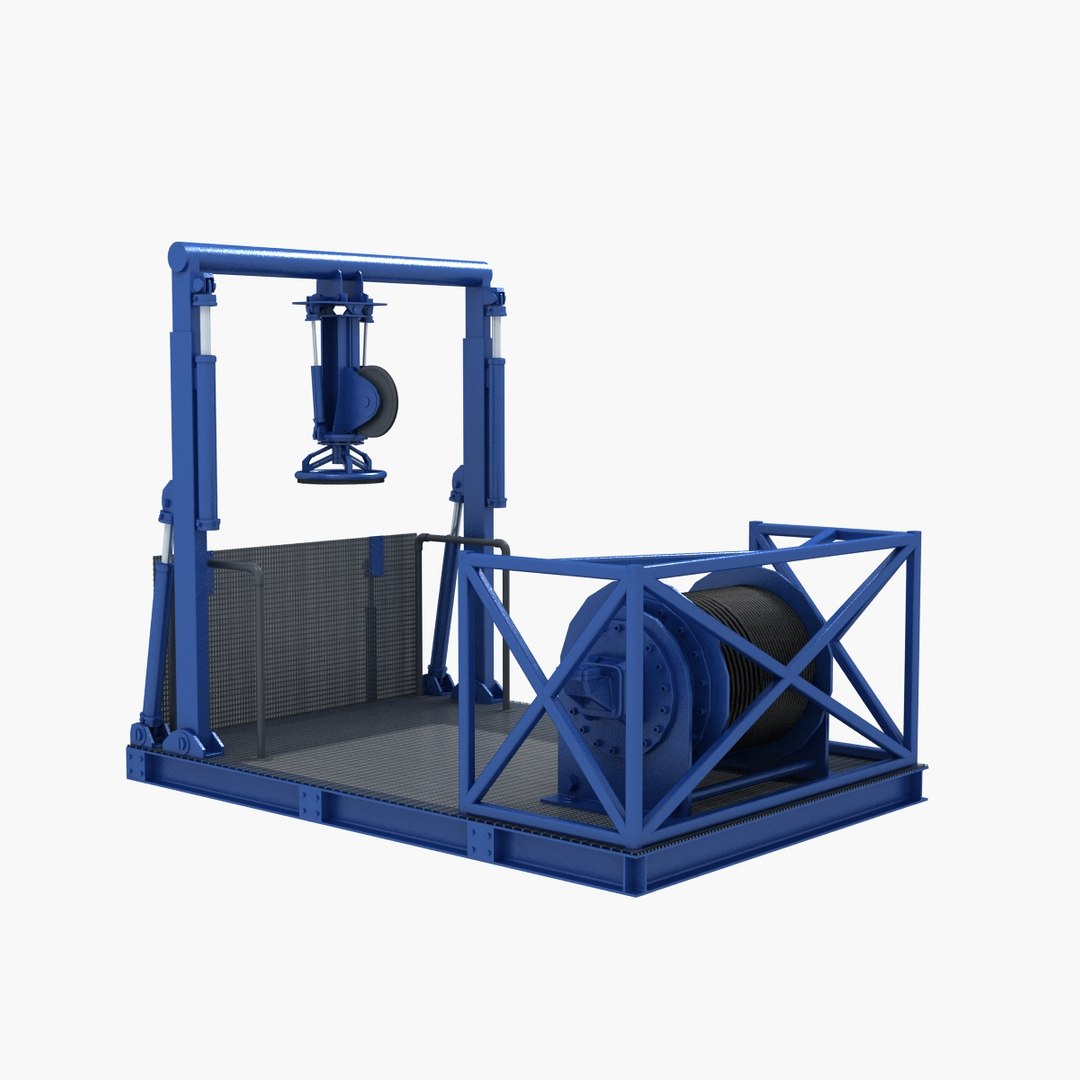 Rov Launch Recovery Systems 3d Max