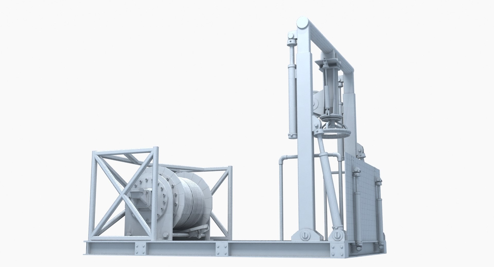 Rov Launch Recovery Systems 3d Max