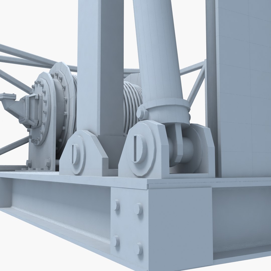 Rov Launch Recovery Systems 3d Max