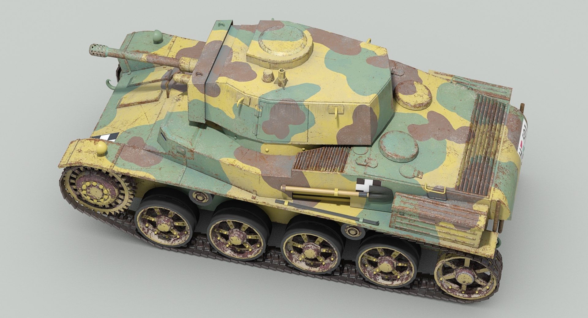 Ww2 Hungarian Toldi Tank 3D Model - TurboSquid 1220250